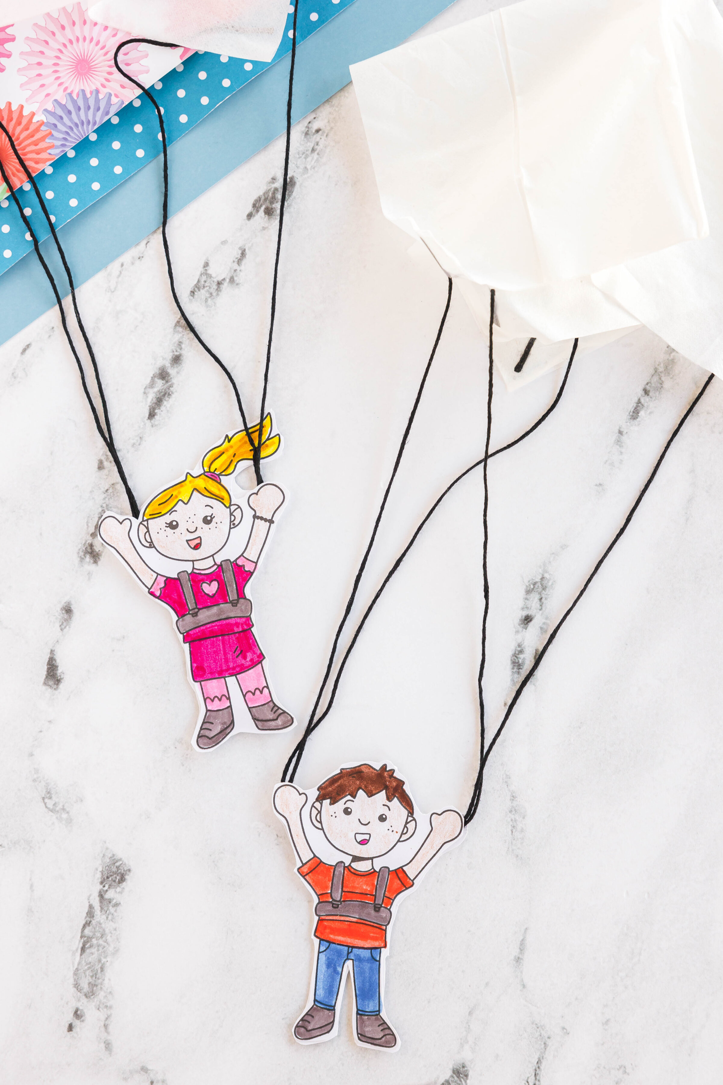 Tissue Parachute – Made to be a Kid