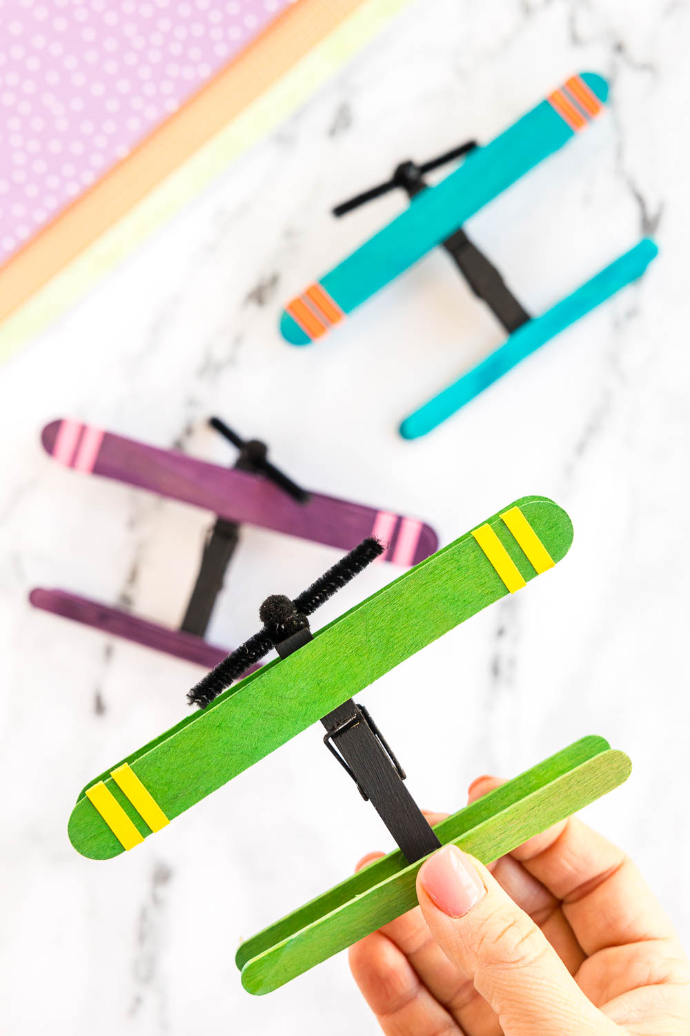 May: Popsicle Stick Airplane – Made to be a Kid