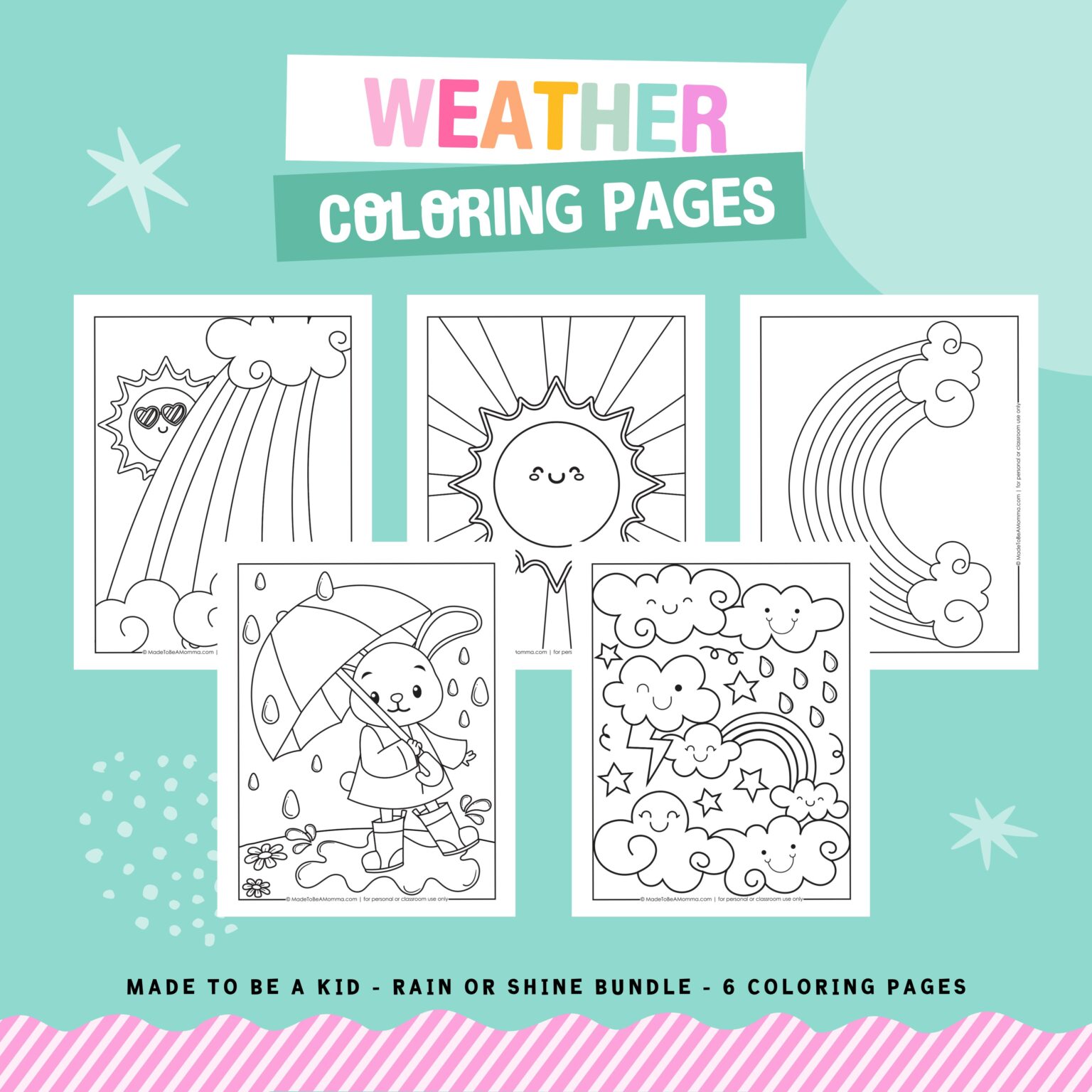 Weather Coloring Pages – Made to be a Kid